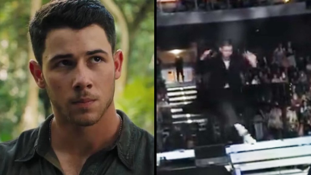 Jonas Brother Nick runs off stage after fearing for his life caused by ...