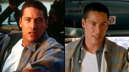 Keanu Reeves recalls Speed bus hitting real cars while 'people were ...