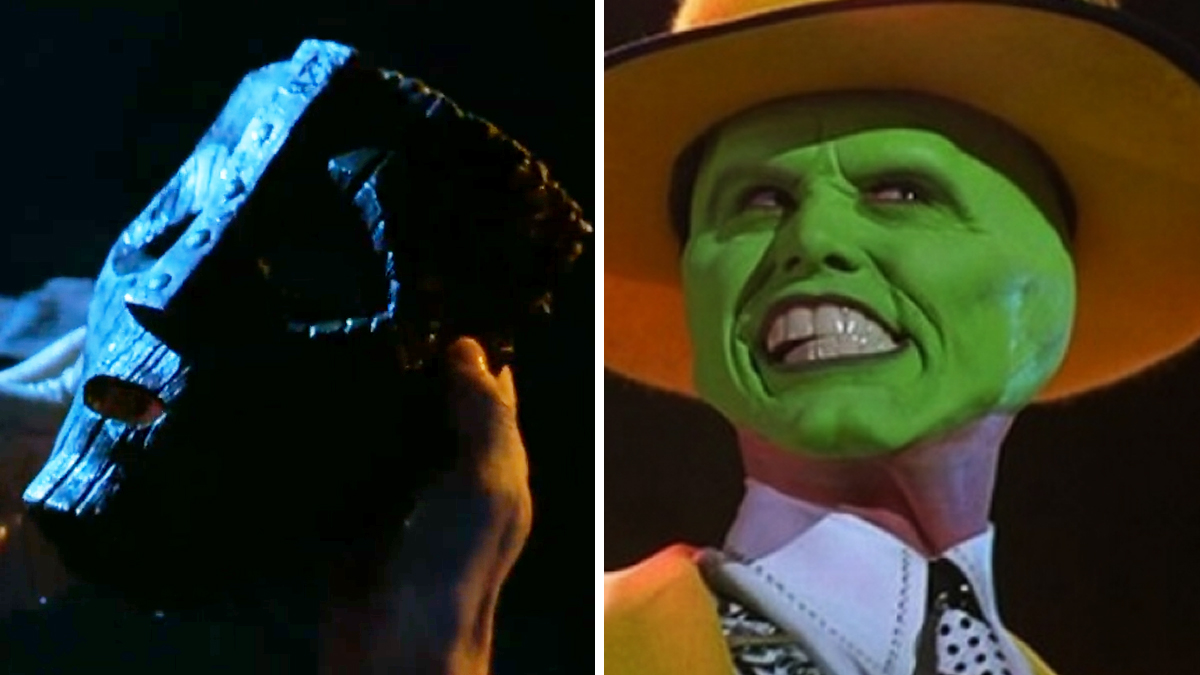 Real life ancient green mask discovery oddly mirrors Jim Carrey's ...